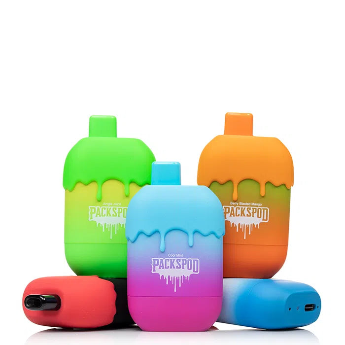 Packwood Packspod 5000 Puff Rechargeable Nicotine Disposable – NYC Glass