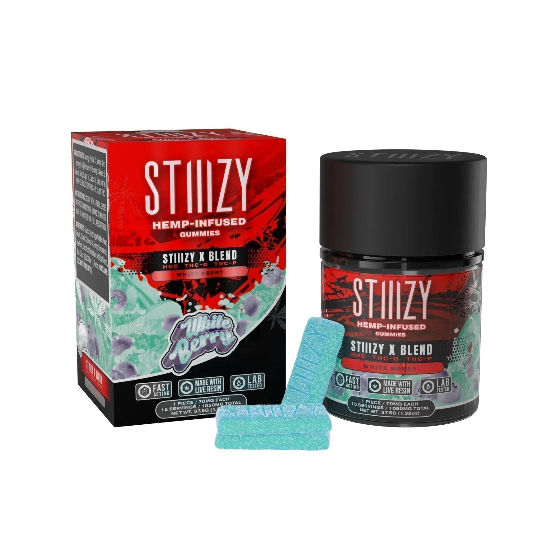 STIIIZY X Blend Gummies 1050mg Jar – NYC GLASS 718